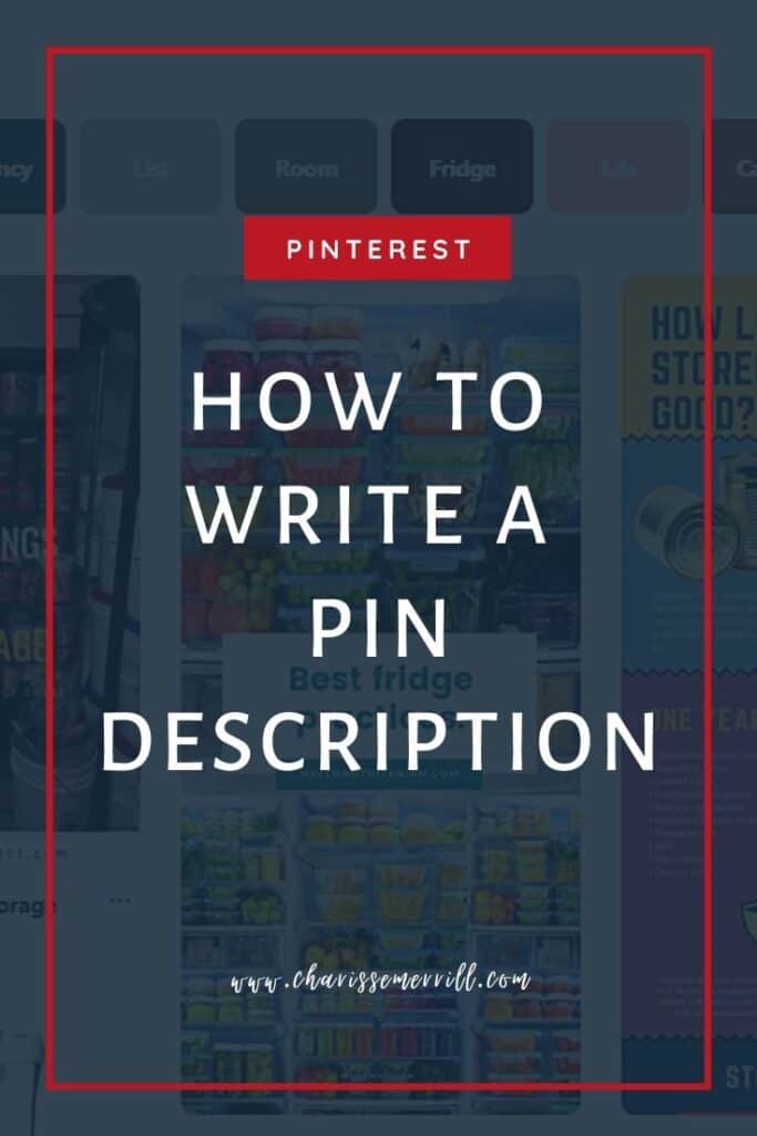 How to Write Pin Descriptions - Charisse Merrill